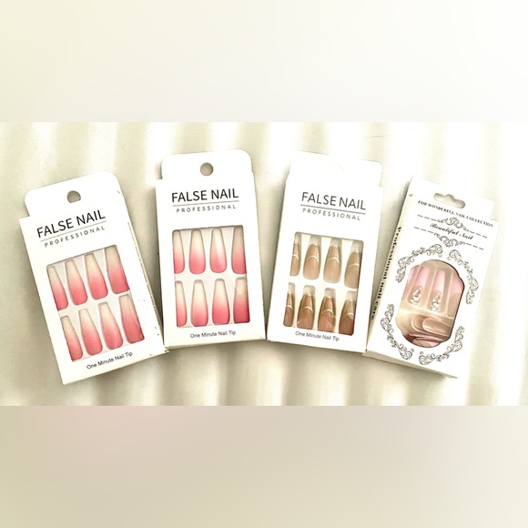 Other | 6 New Packs Of Luxury Fake Nails 24 Count In Each Pack | Poshmark
